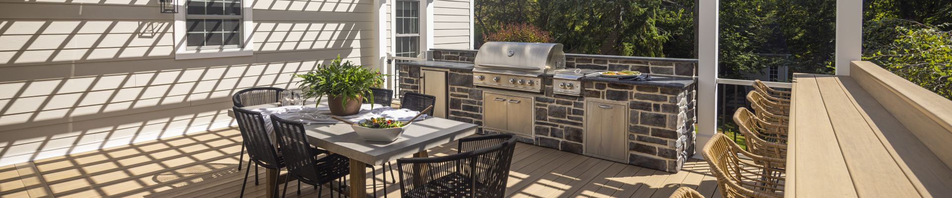 Custom Outdoor Kitchen for a Deck - Stump's Decks & Porches